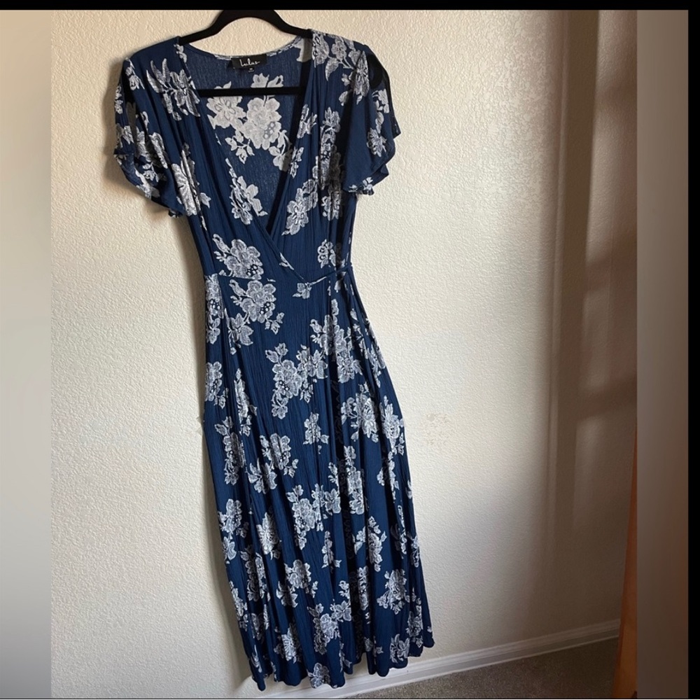 Lulu’s True Wrap Dress - Gem